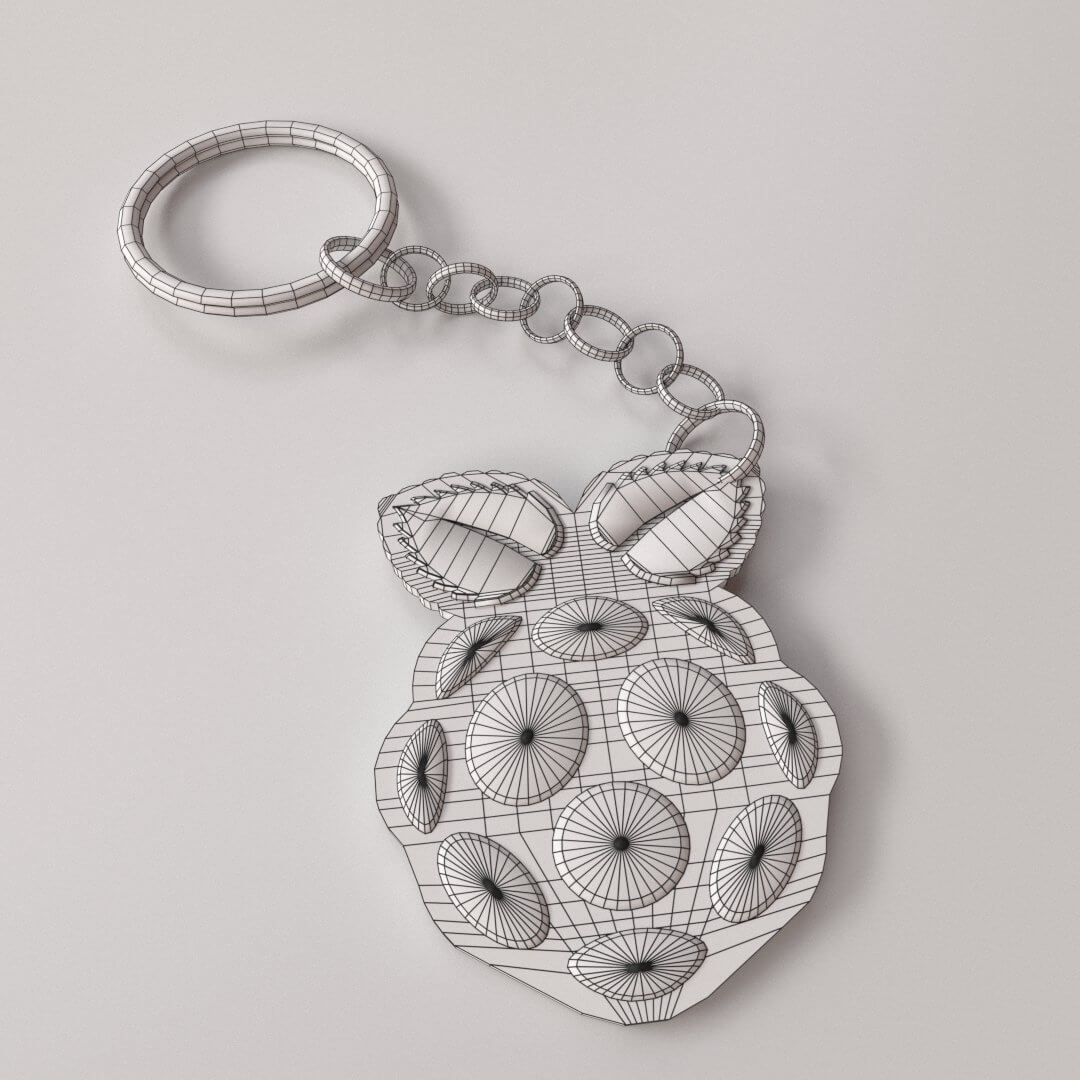 Raspberry Pi Keychain - 3D Model by firdz3d