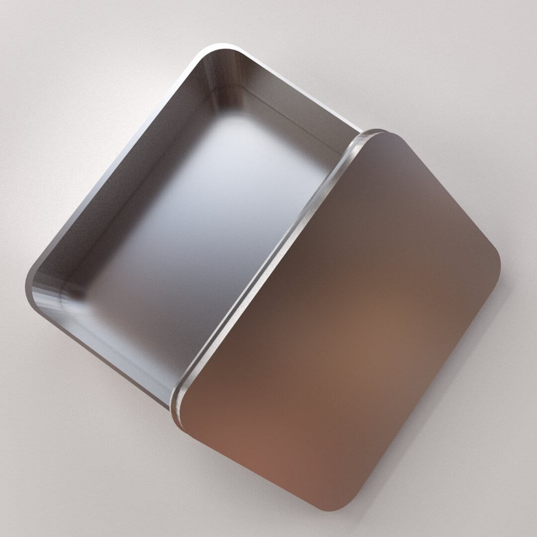 Rectangle Tin Can - 3D Model by firdz3d