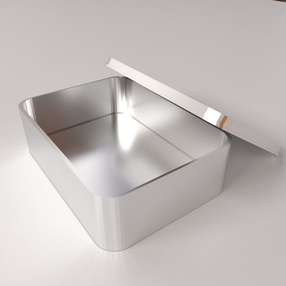 Rectangle Tin Can - 3D Model by firdz3d