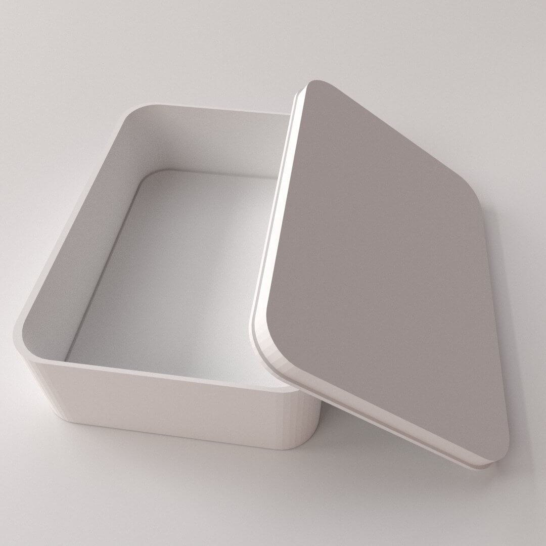 Rectangle Tin Can - 3D Model by firdz3d