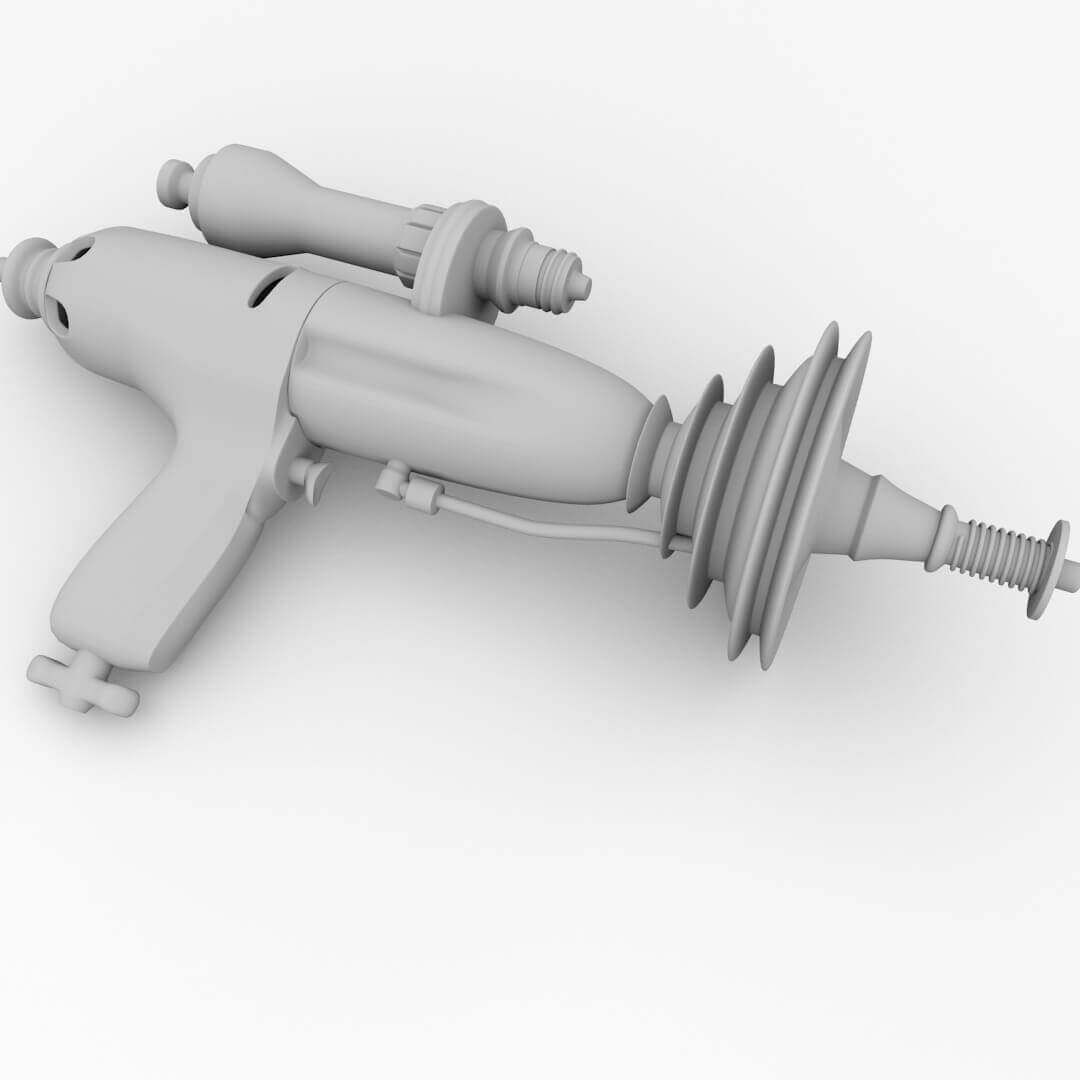 Retro Raygun - 3D Model by firdz3d