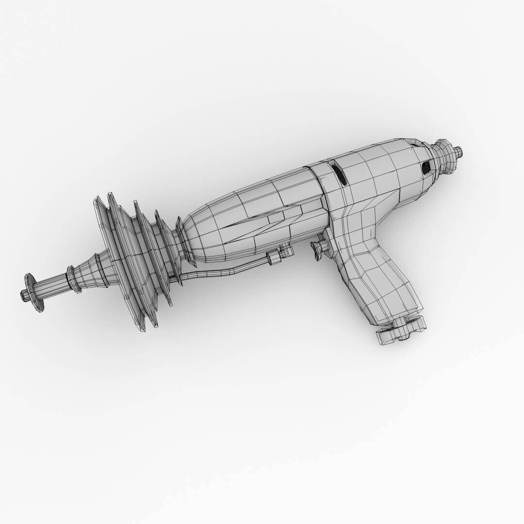 Retro Raygun - 3D Model by firdz3d
