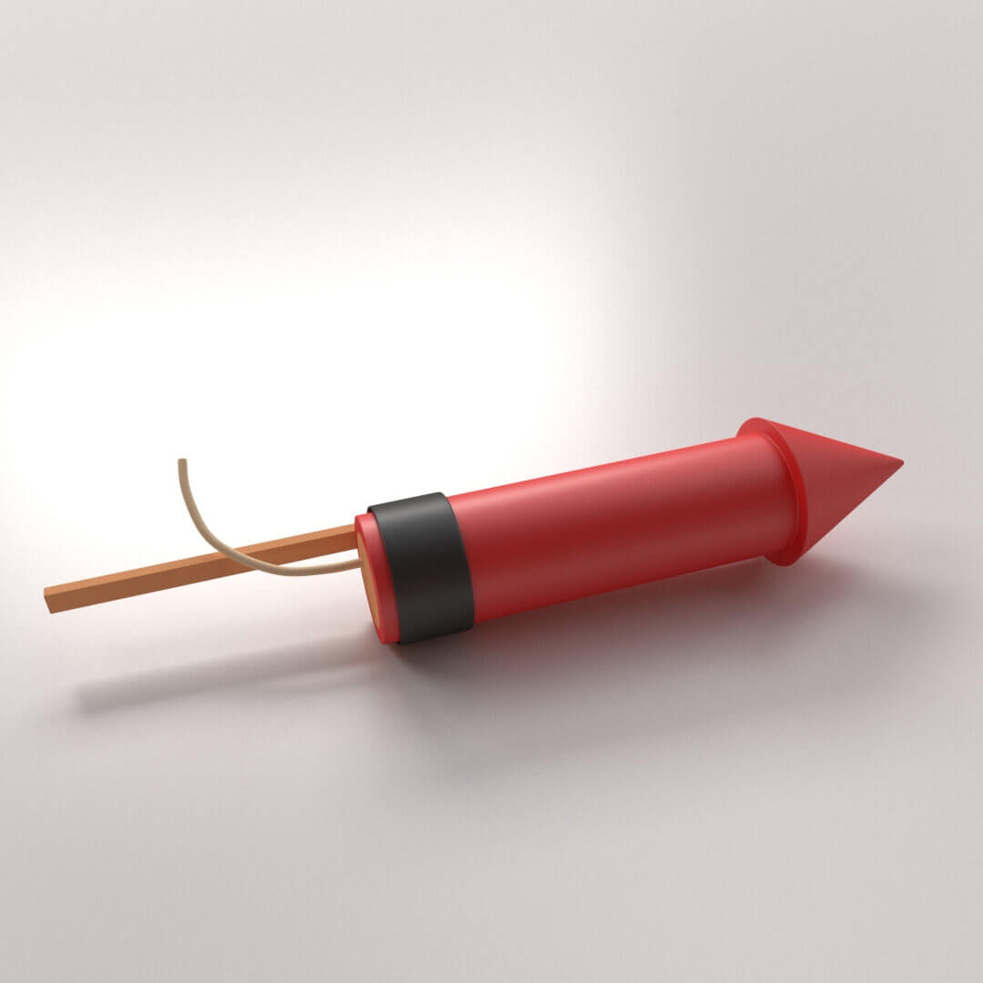 Rocket Firework - 3D Model by firdz3d