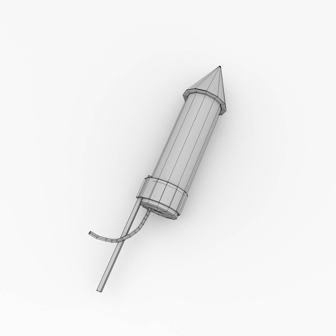 Rocket Firework - 3D Model by firdz3d
