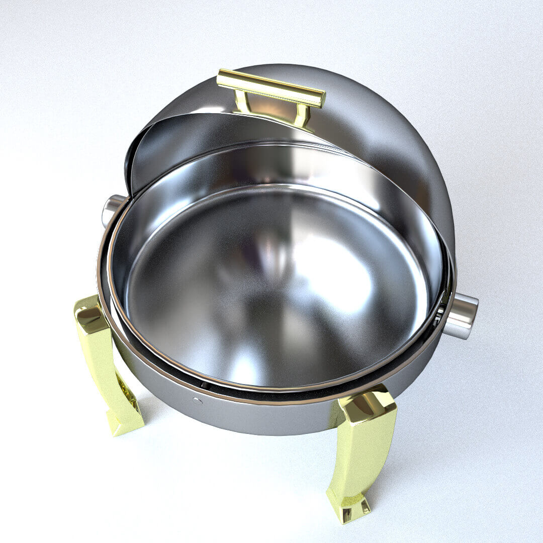Round Chafing Dish - 3D Model by firdz3d