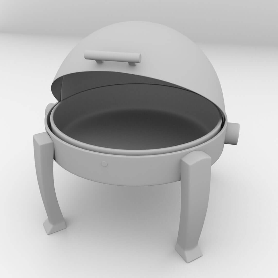 Round Chafing Dish - 3D Model by firdz3d