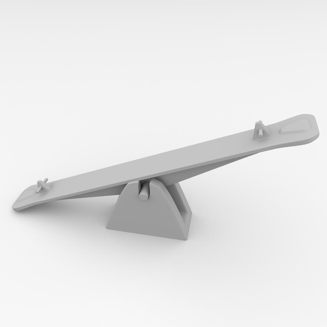 Seesaw - 3D Model by firdz3d