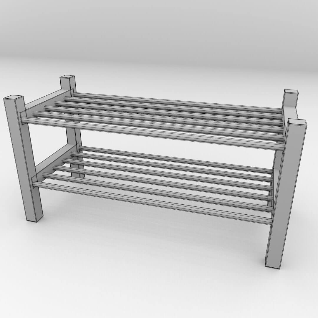 Shoe Rack - 3D Model by firdz3d