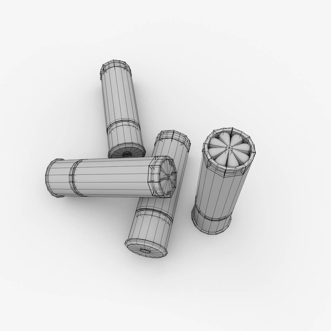 Shotgun Shells - 3D Model by firdz3d