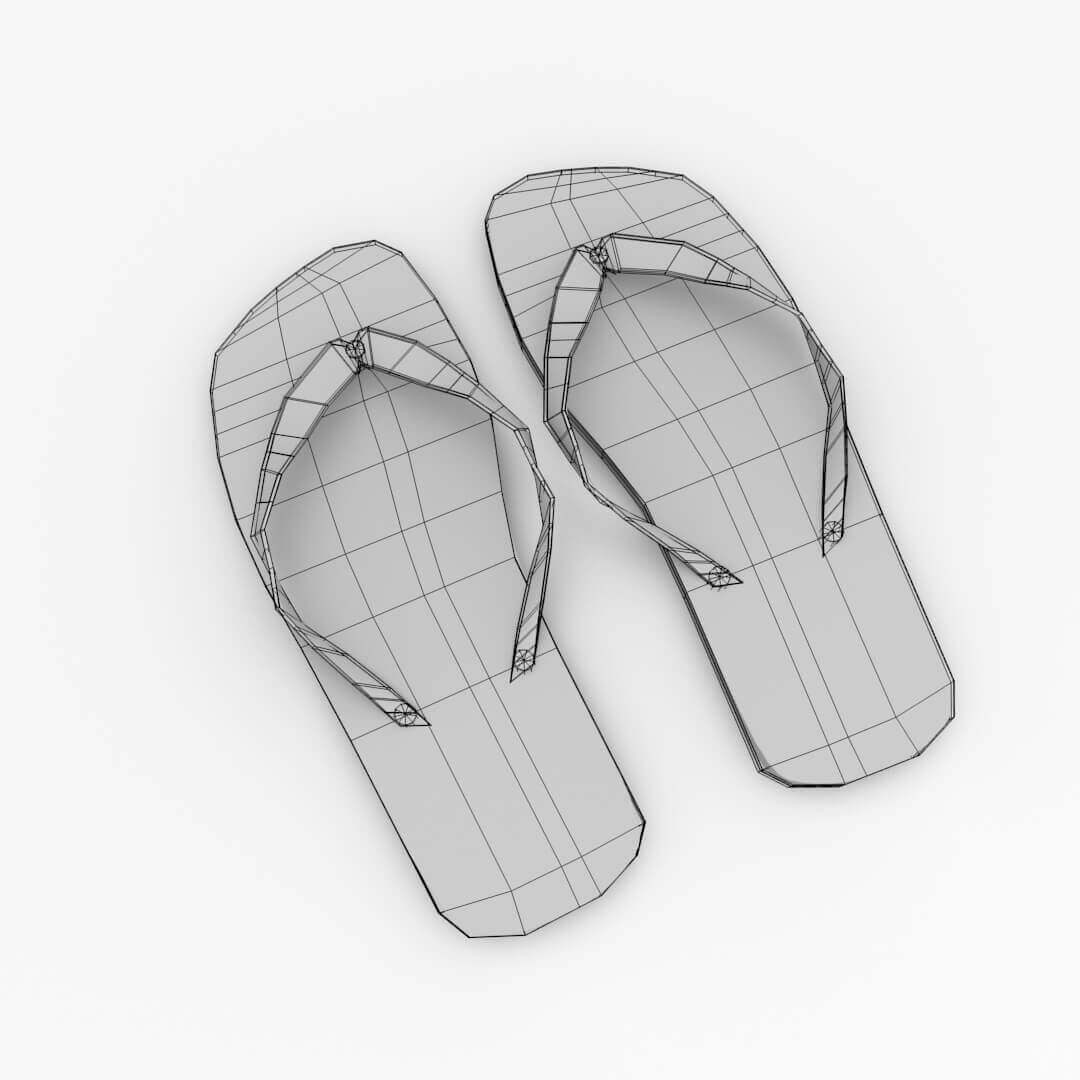 Slippers - 3D Model by firdz3d