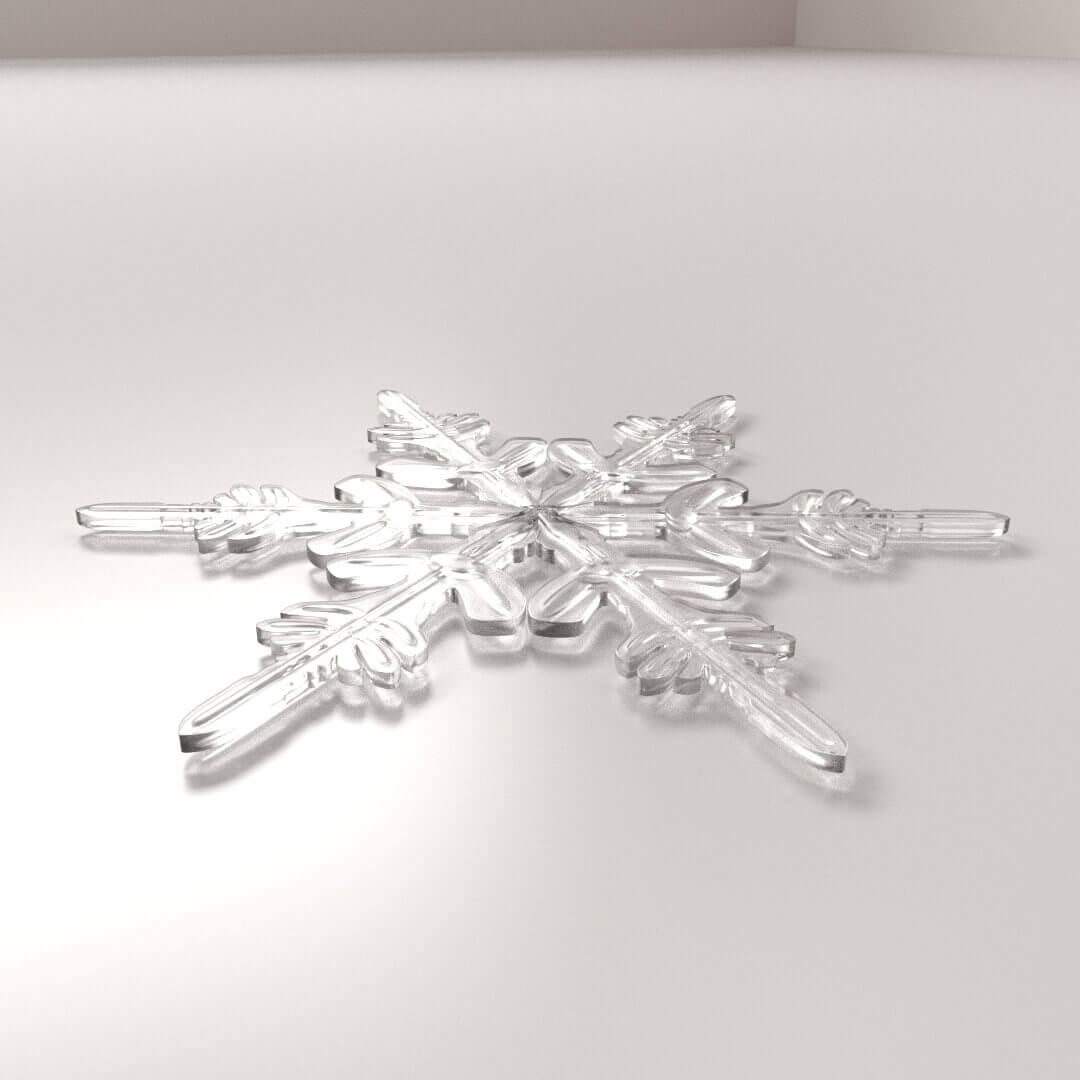 Snowflake - 3D Model by firdz3d