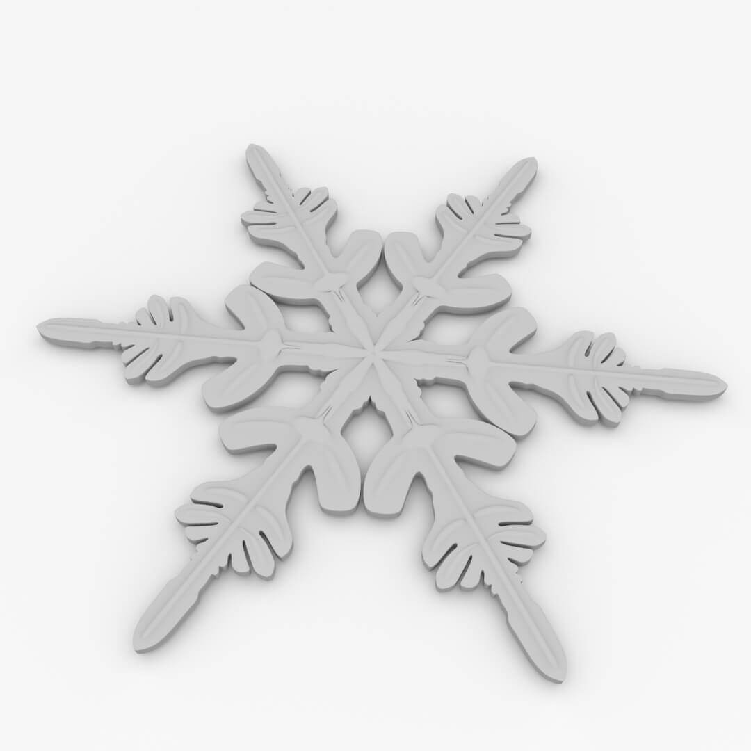 Snowflake - 3D Model by firdz3d