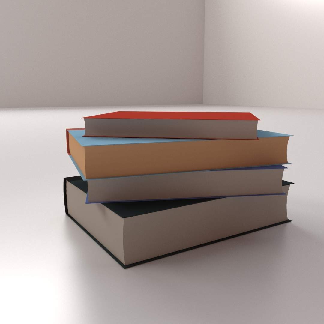 Stack of Books - 3D Model by firdz3d