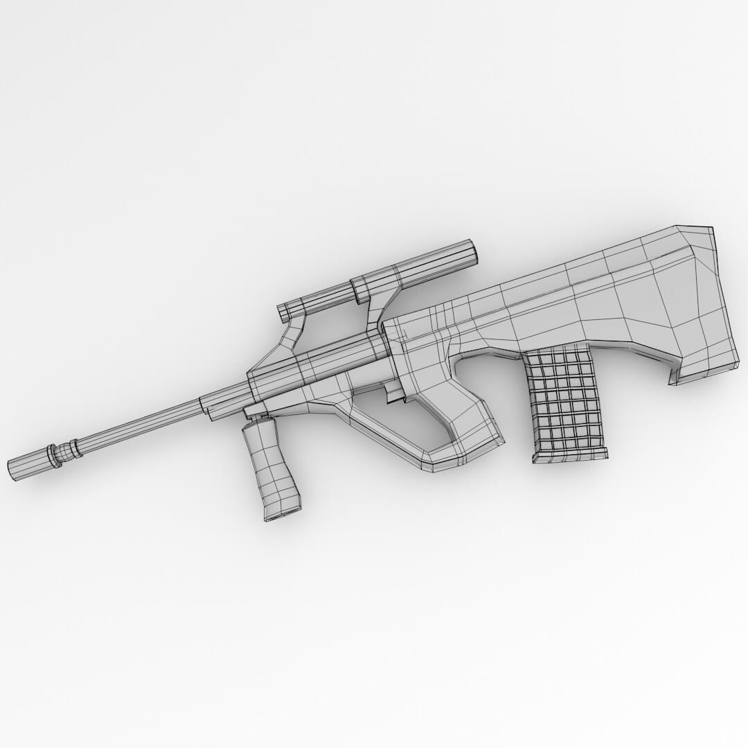 Steyr AUG - 3D Model by firdz3d