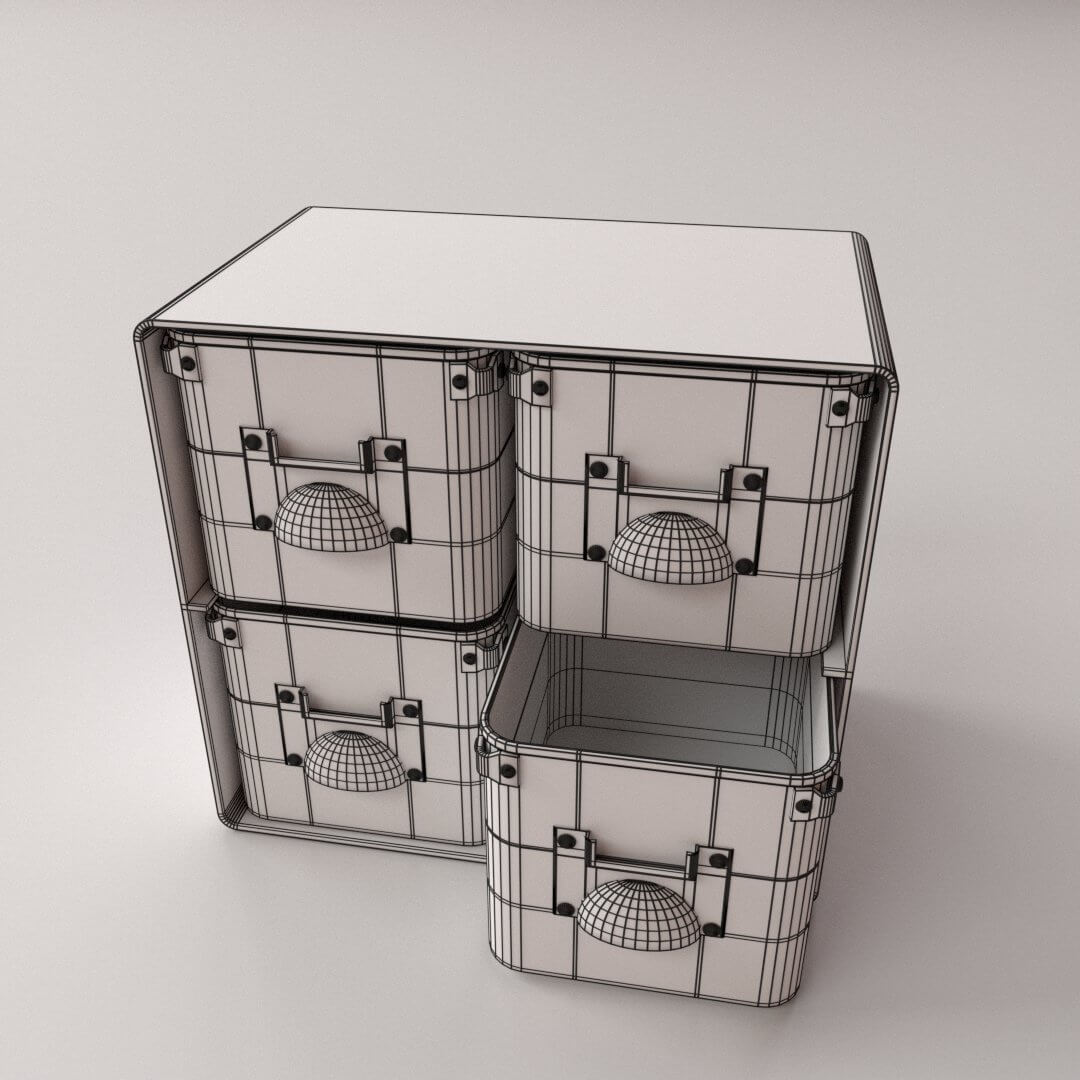 Storage Drawer - 3D Model by firdz3d
