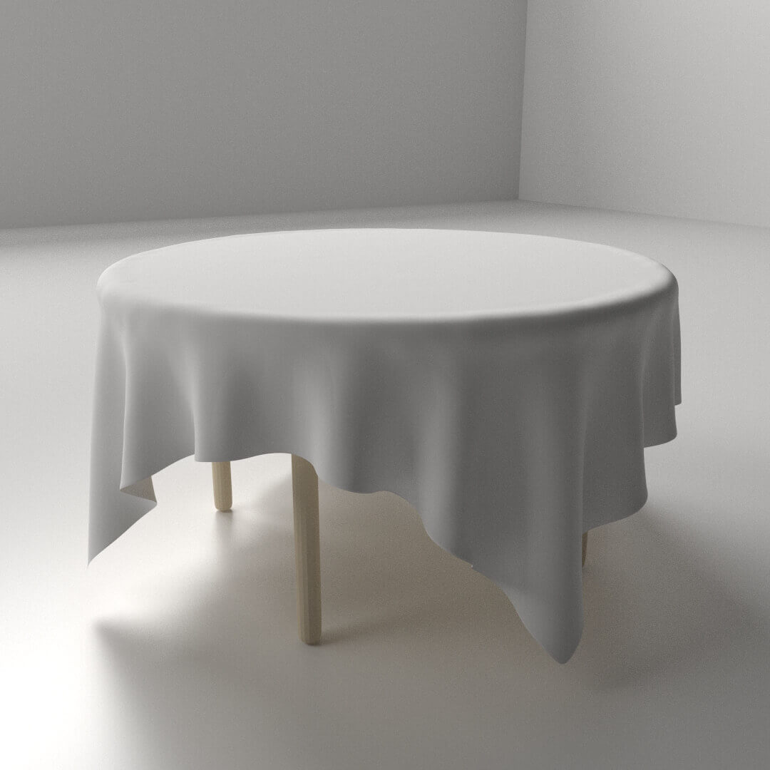 Table and Cloth - 3D Model by firdz3d