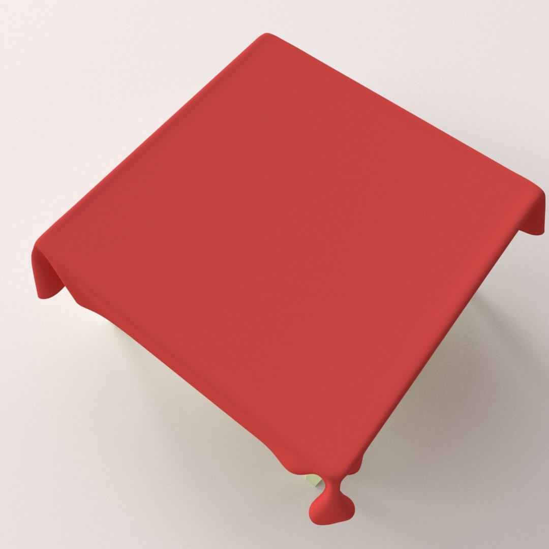 Table with Cloth V2 - 3D Model by firdz3d