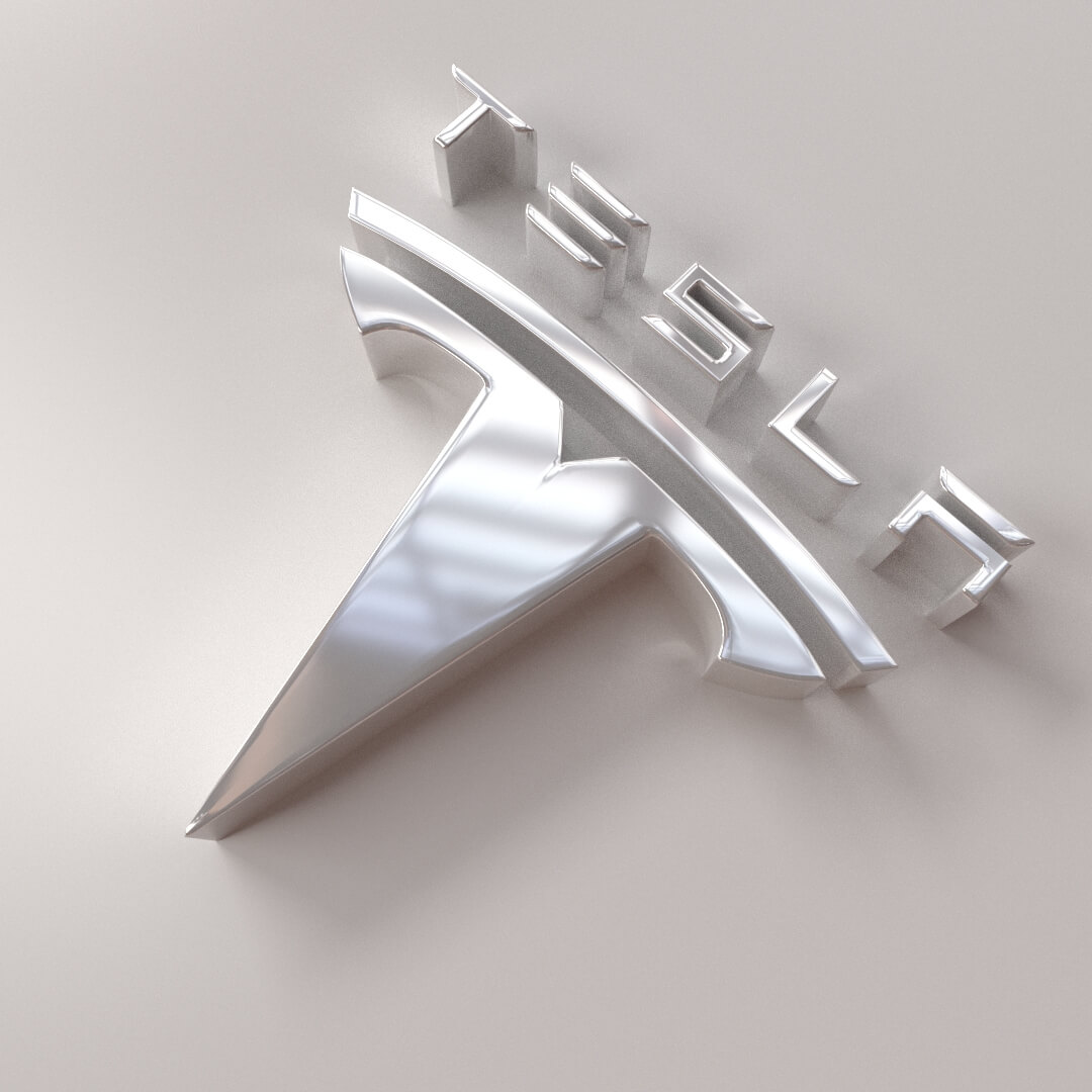 Tesla 3D Logo by firdz3d