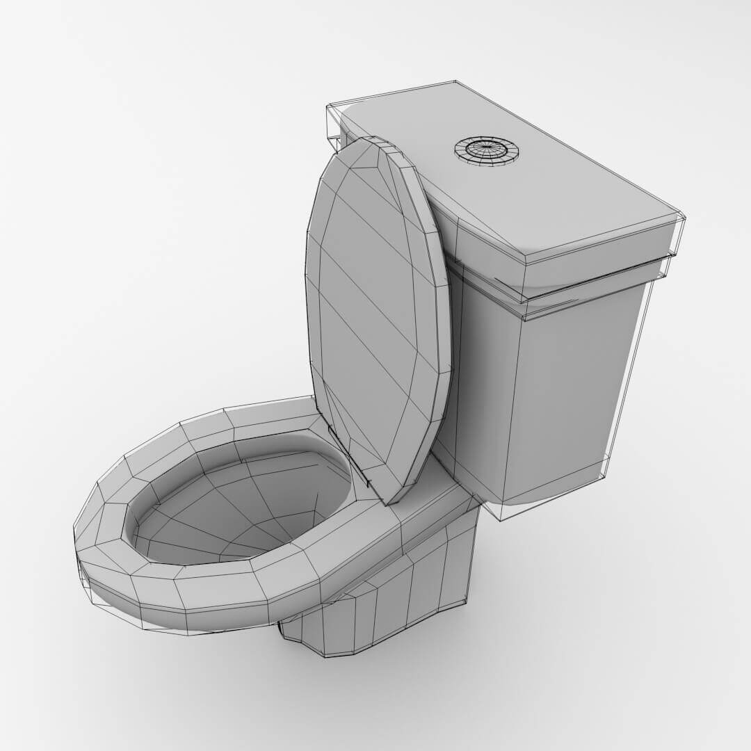 Toilet - 3D Model by firdz3d