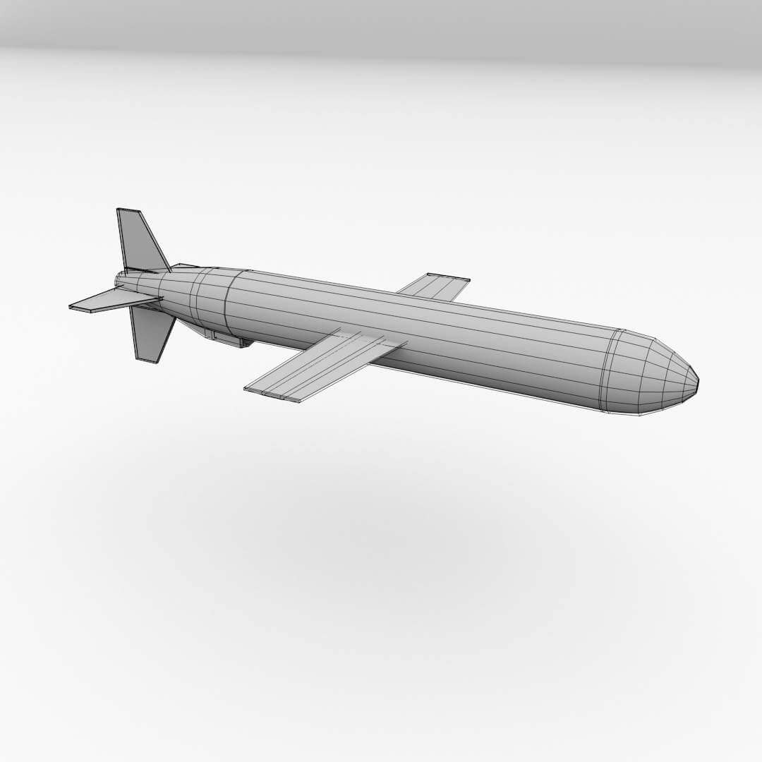 Tomahawk Cruise Missile - 3D Model by firdz3d
