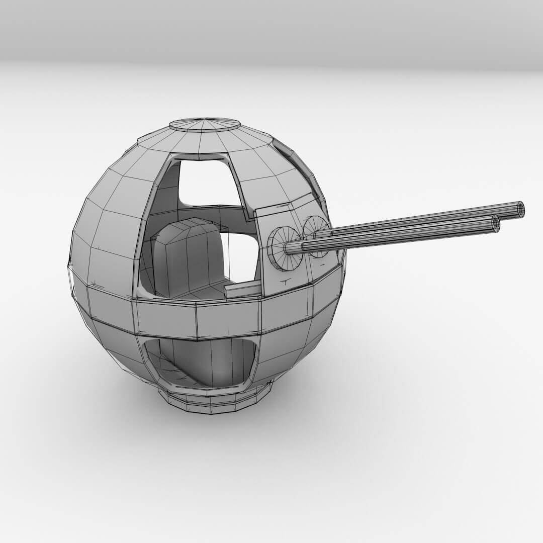 Turret - 3D Model by firdz3d
