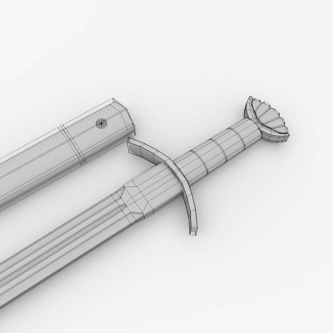 Viking Sword - 3D Model by firdz3d