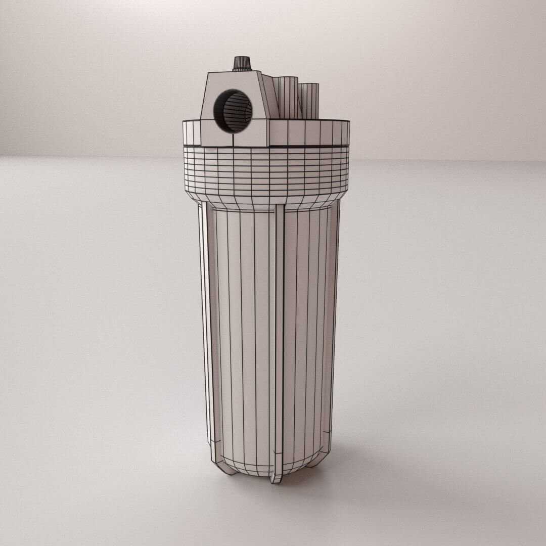 Water Filter Canister - 3D Model by firdz3d