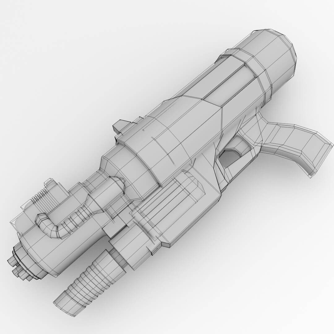Water Gun - 3D Model by firdz3d