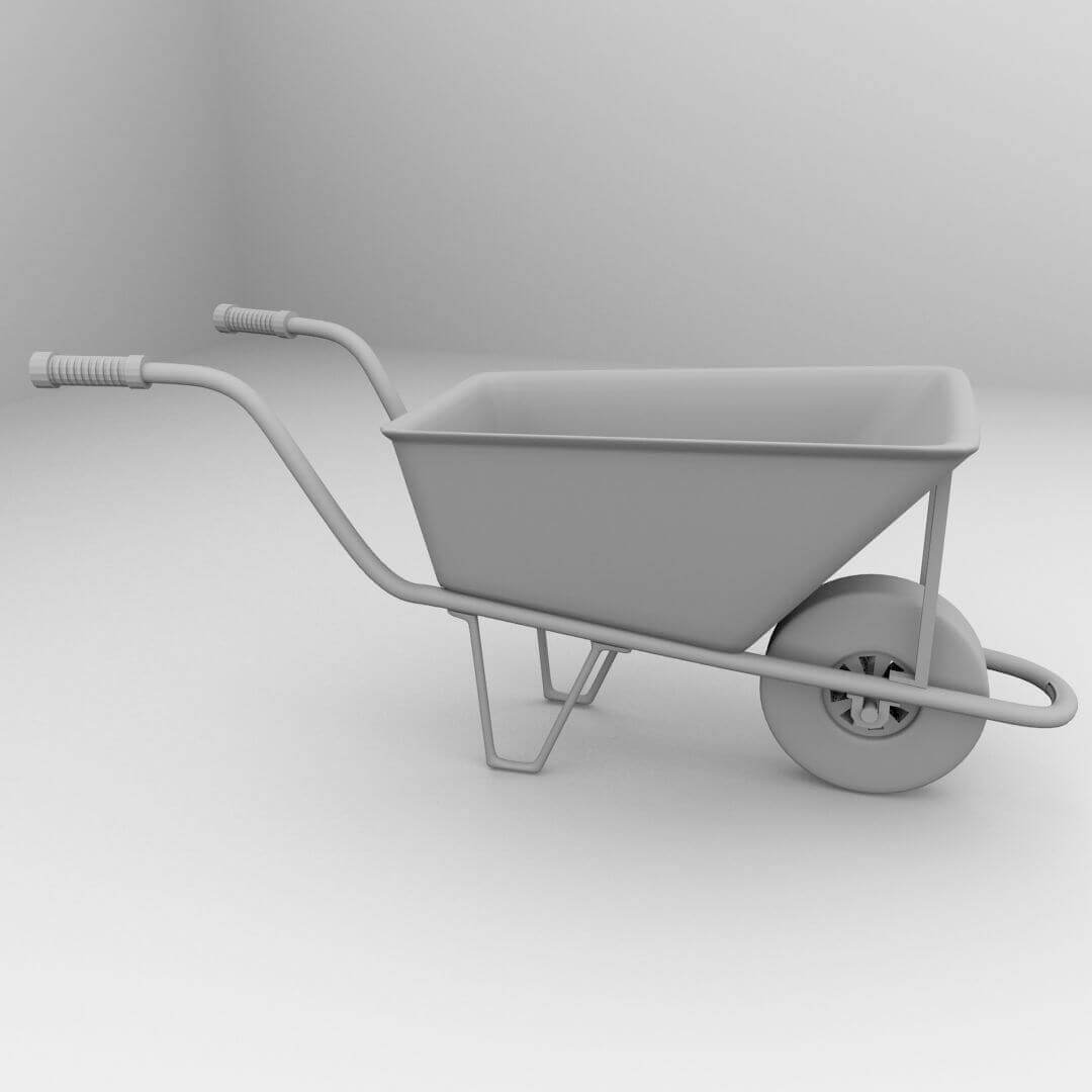 Wheelbarrow - 3D Model by firdz3d
