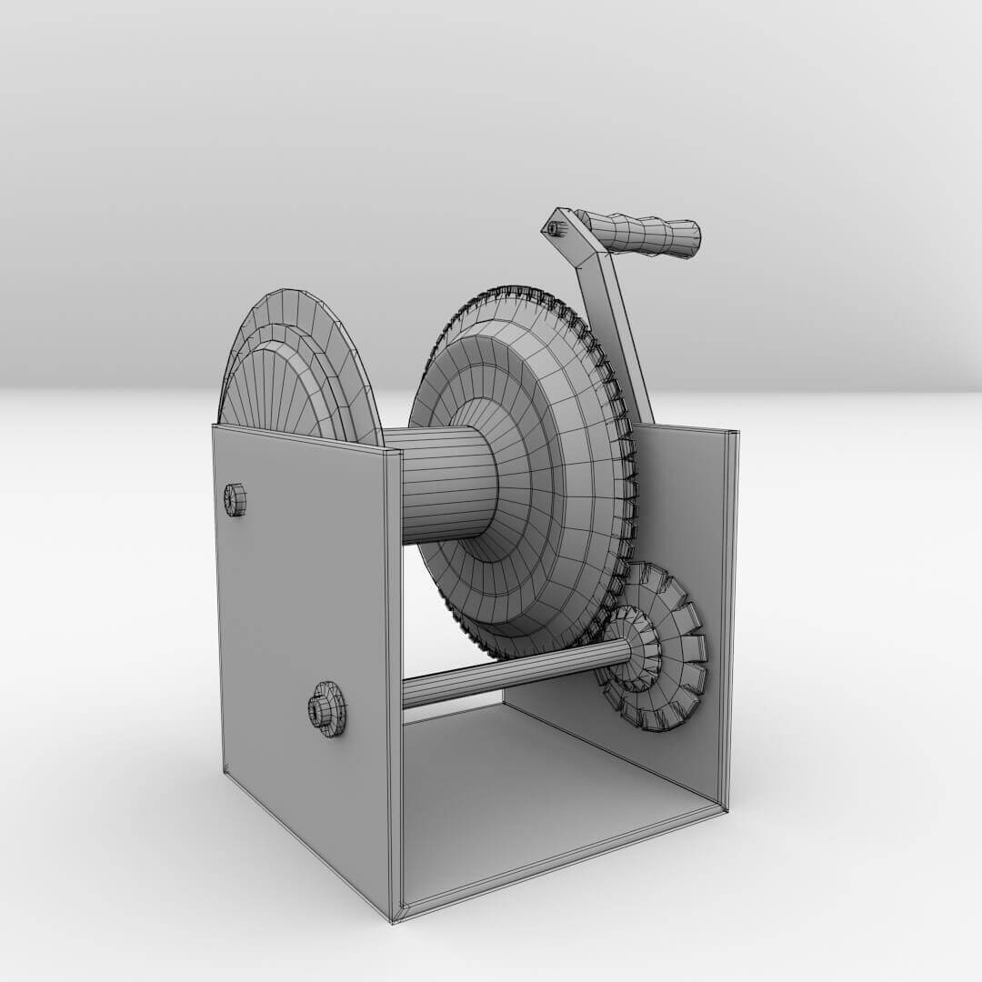 Winch - 3D Model by firdz3d