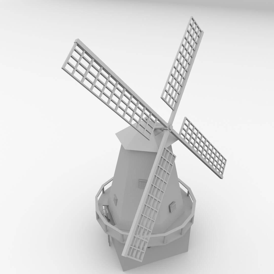 Windmill - 3D Model by firdz3d