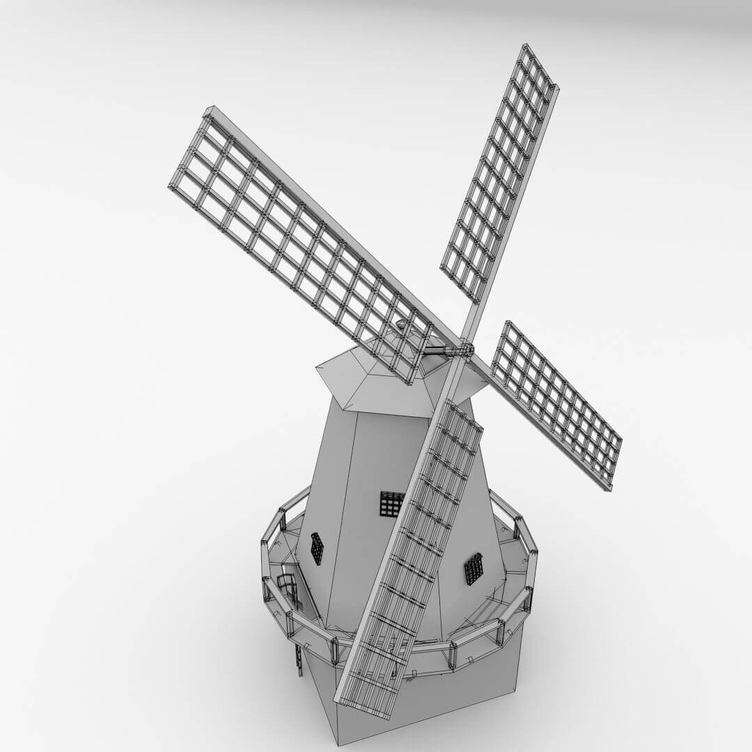 Windmill - 3D Model by firdz3d