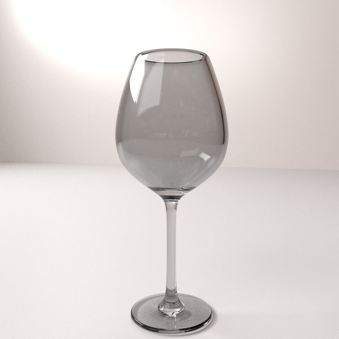 Wine Glass - 3D Model by firdz3d
