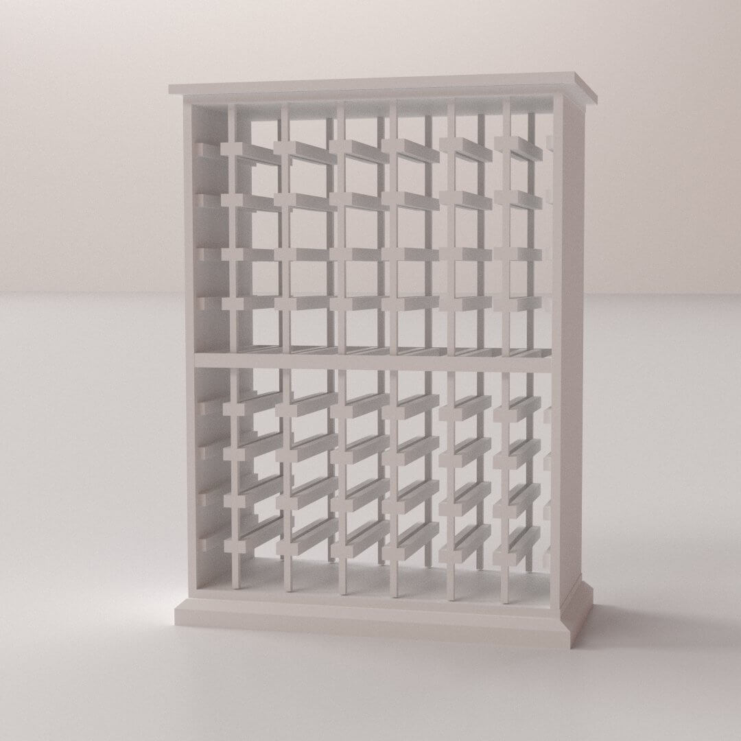 Wine Rack - 3D Model by firdz3d