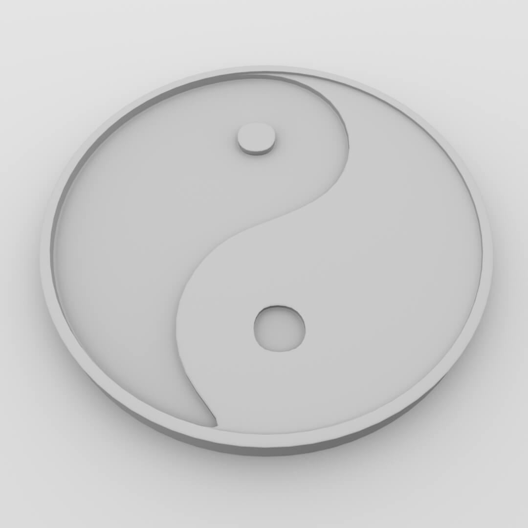 Yin Yang - 3D Model by firdz3d