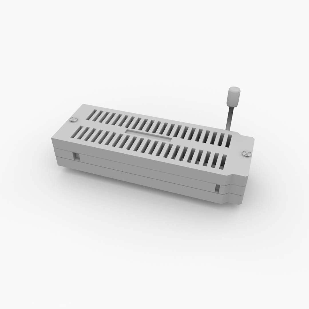 ZIF Socket - 3D Model by firdz3d