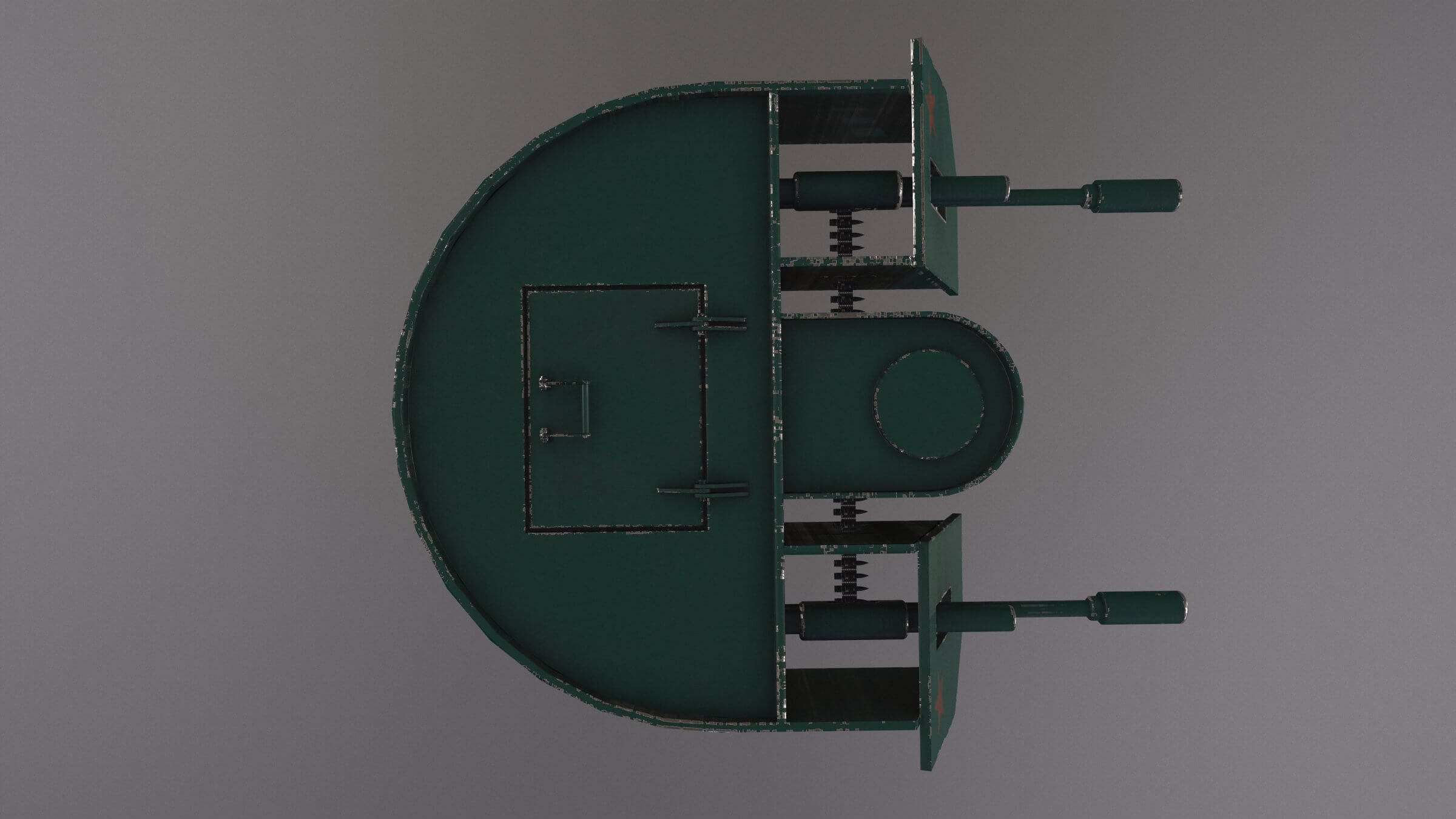 Automatic Military Turret - 3D Model by Flamderwinght