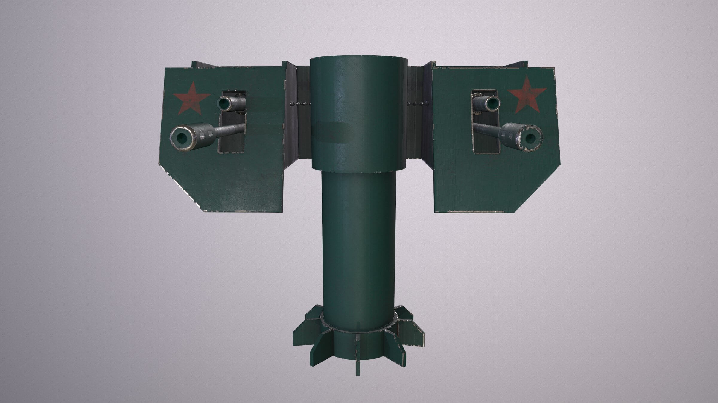 Automatic Military Turret - 3D Model by Flamderwinght