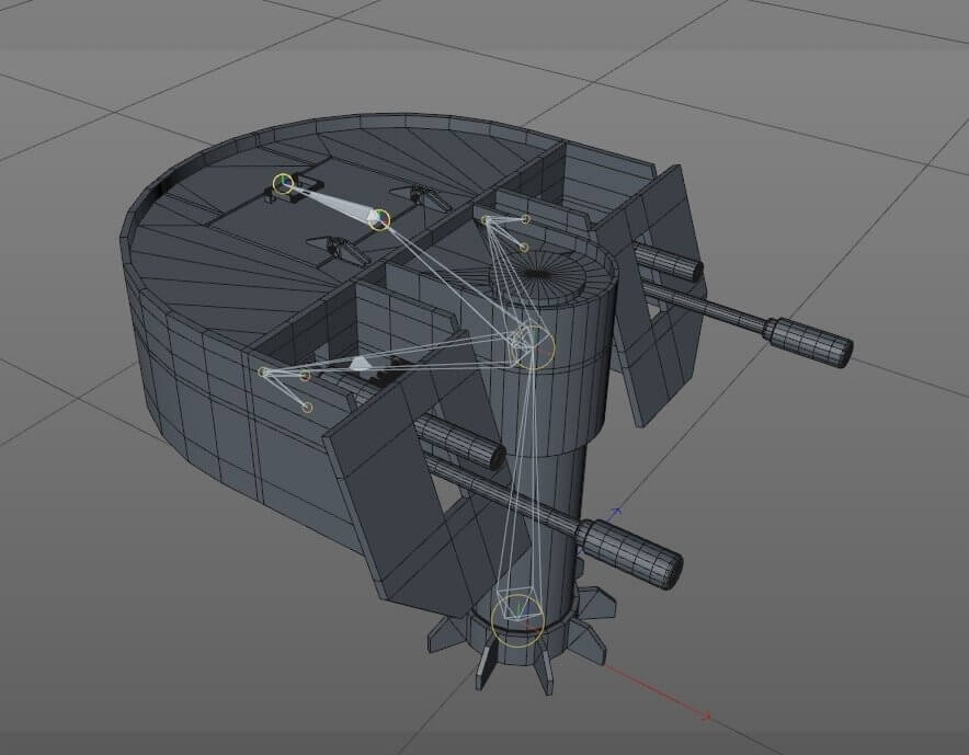 Automatic Military Turret - 3D Model by Flamderwinght