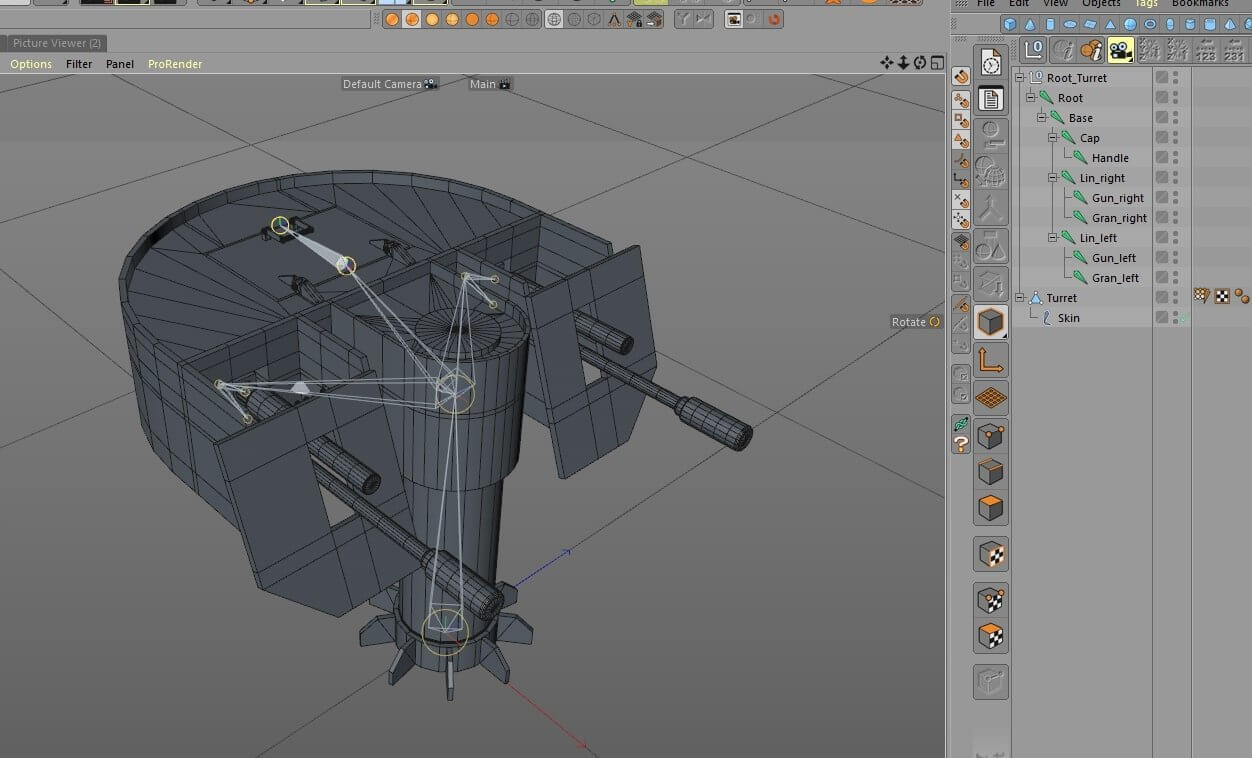 Automatic Military Turret - 3D Model by Flamderwinght