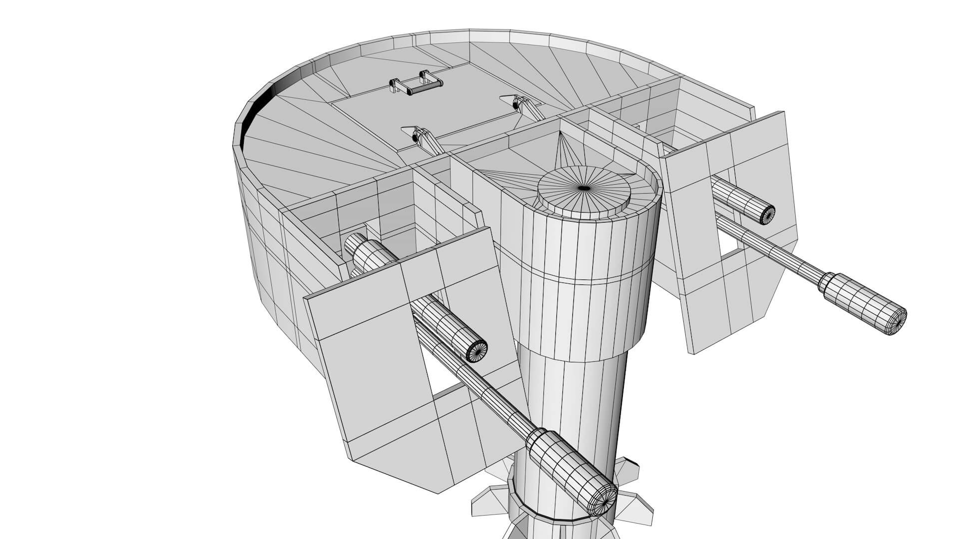 Automatic Military Turret - 3D Model by Flamderwinght