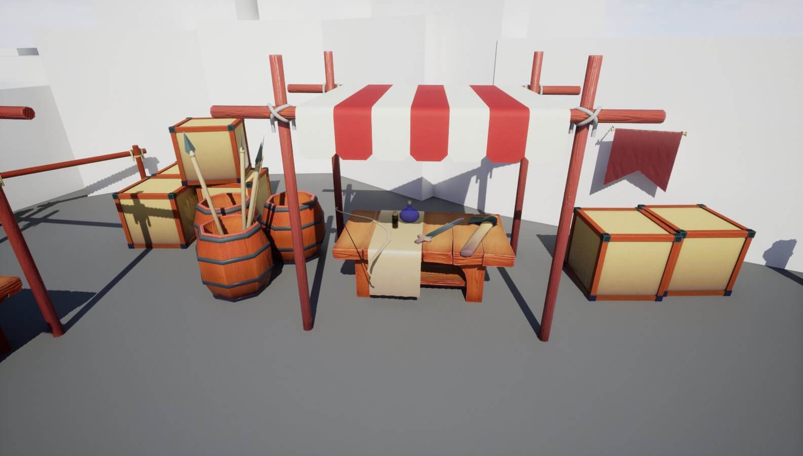 Medieval Merchant Assets Pack - 3D Model by Flamti