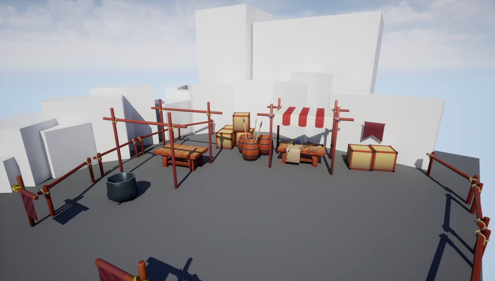 Medieval Merchant Assets Pack - 3D Model by Flamti