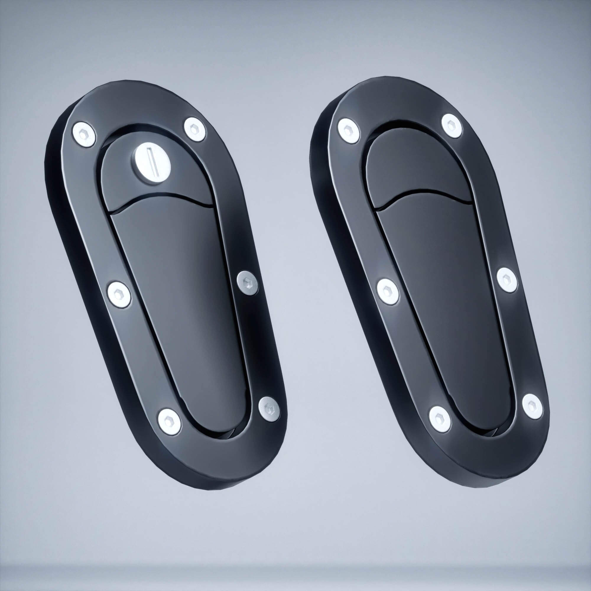 AeroCatch Bonnet Pins - 3D Model by flathat3d