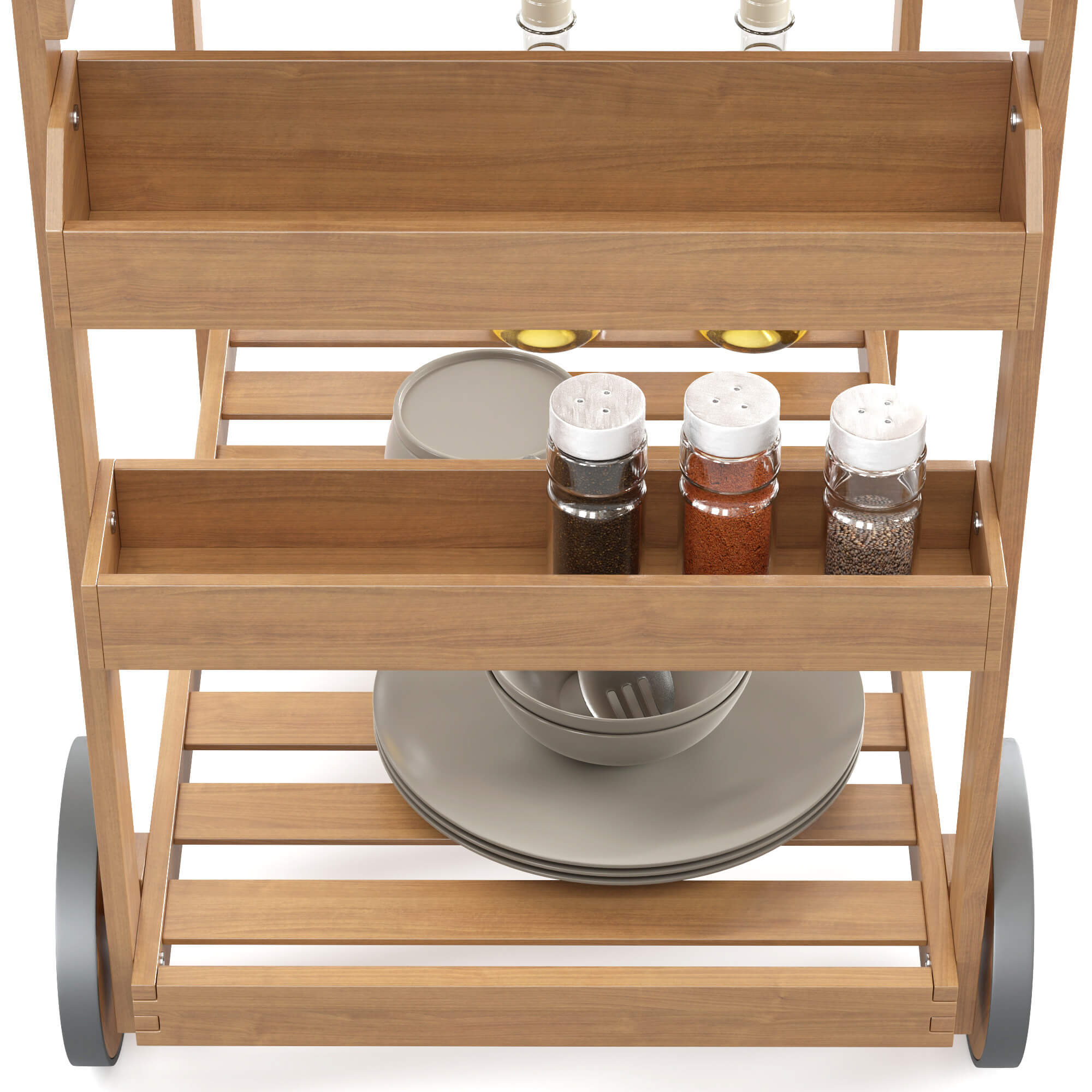 Garden Trolley La Redoutte Garden Acaccia - 3D Model by flawless3d