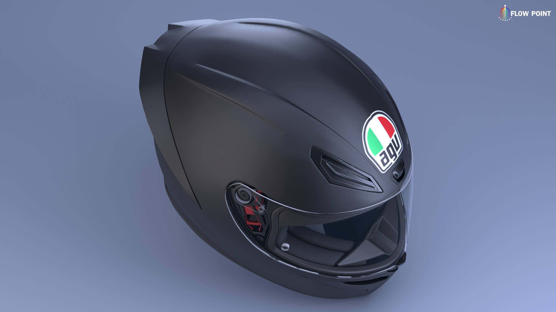 Agv K1-S Helmet 3D Model by flowpoint