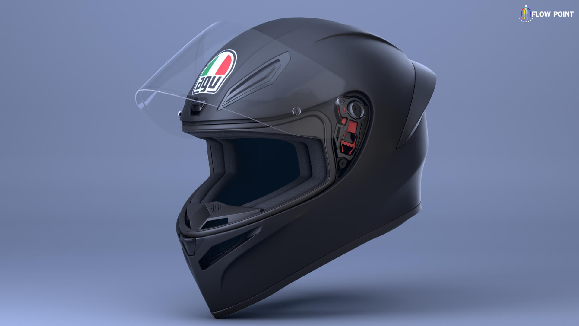 Agv K1-S Helmet 3D Model by flowpoint