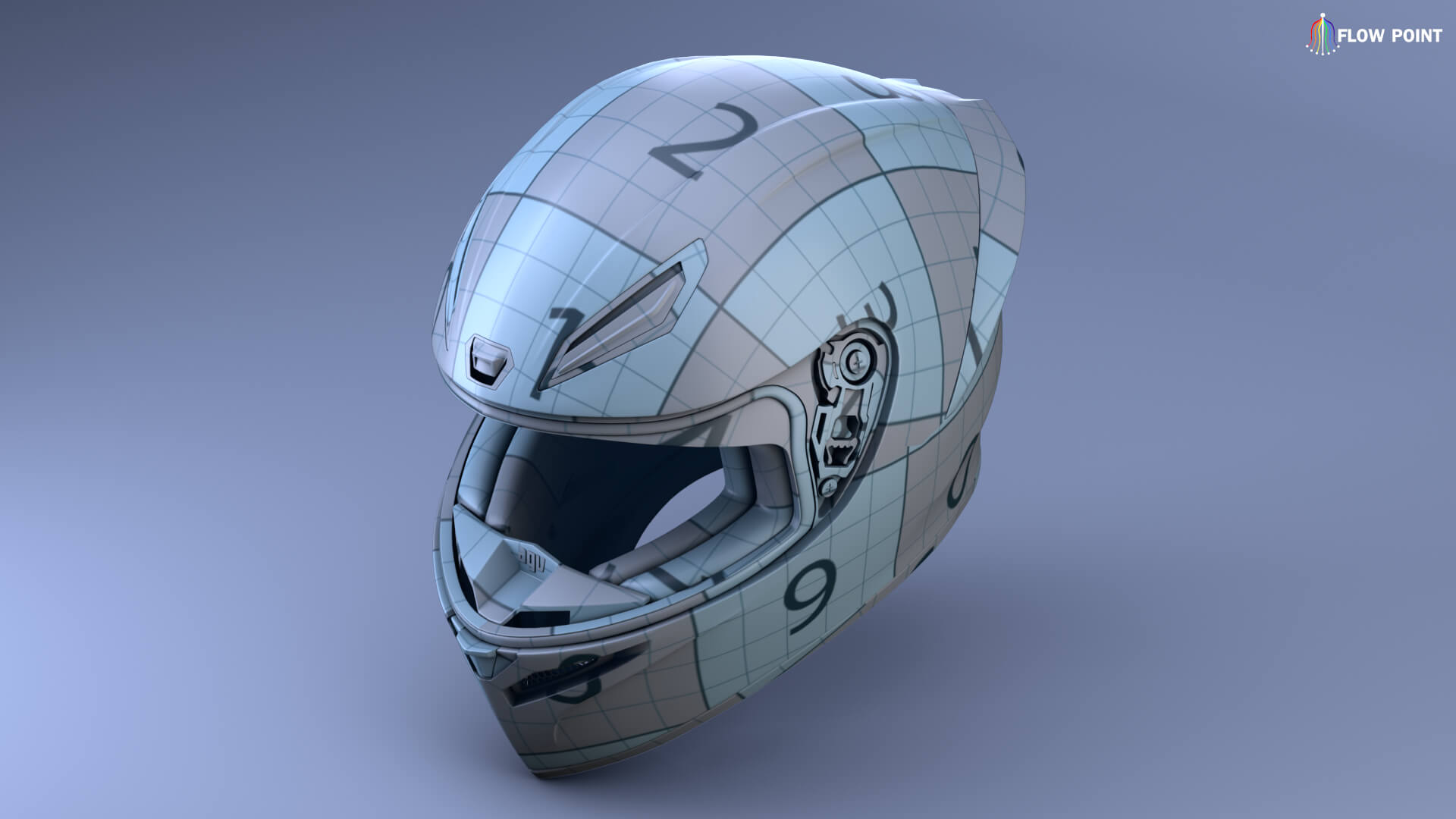 Agv K1-S Helmet 3D Model by flowpoint