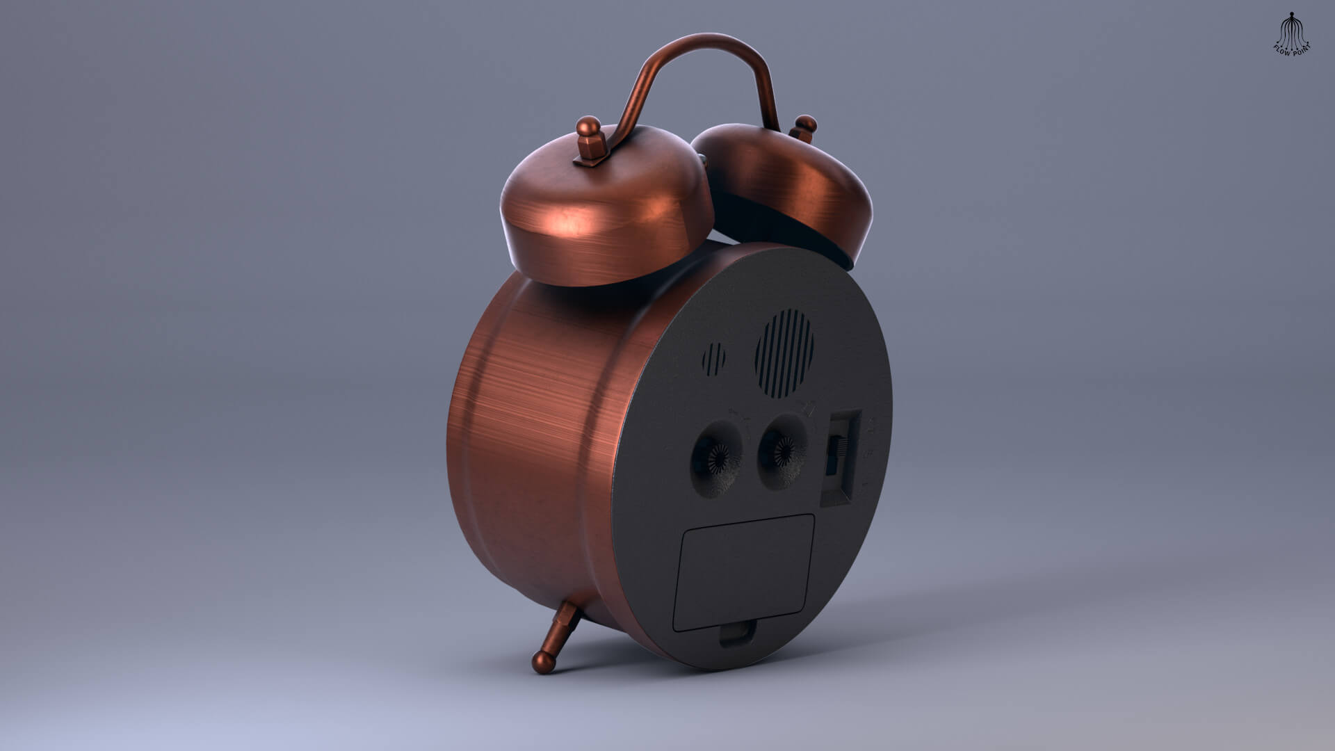 Antique Clock - 3D Model by flowpoint