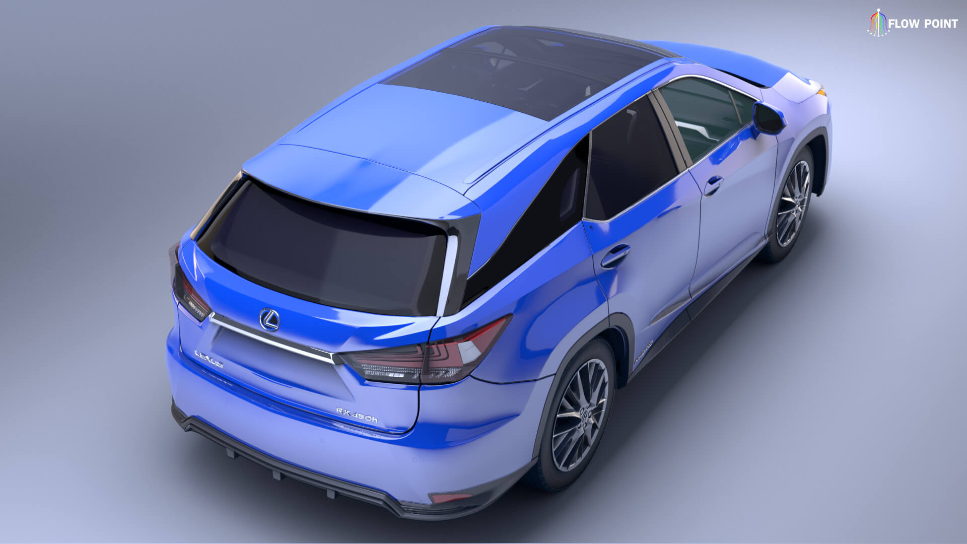 Lexus RX450h 2022 - 3D Model by flowpoint